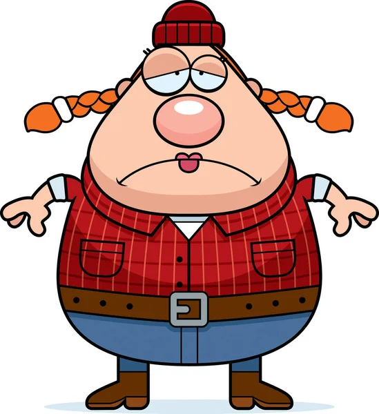 Sad Cartoon Lumberjack Stock Vector by ©cthoman 154805320