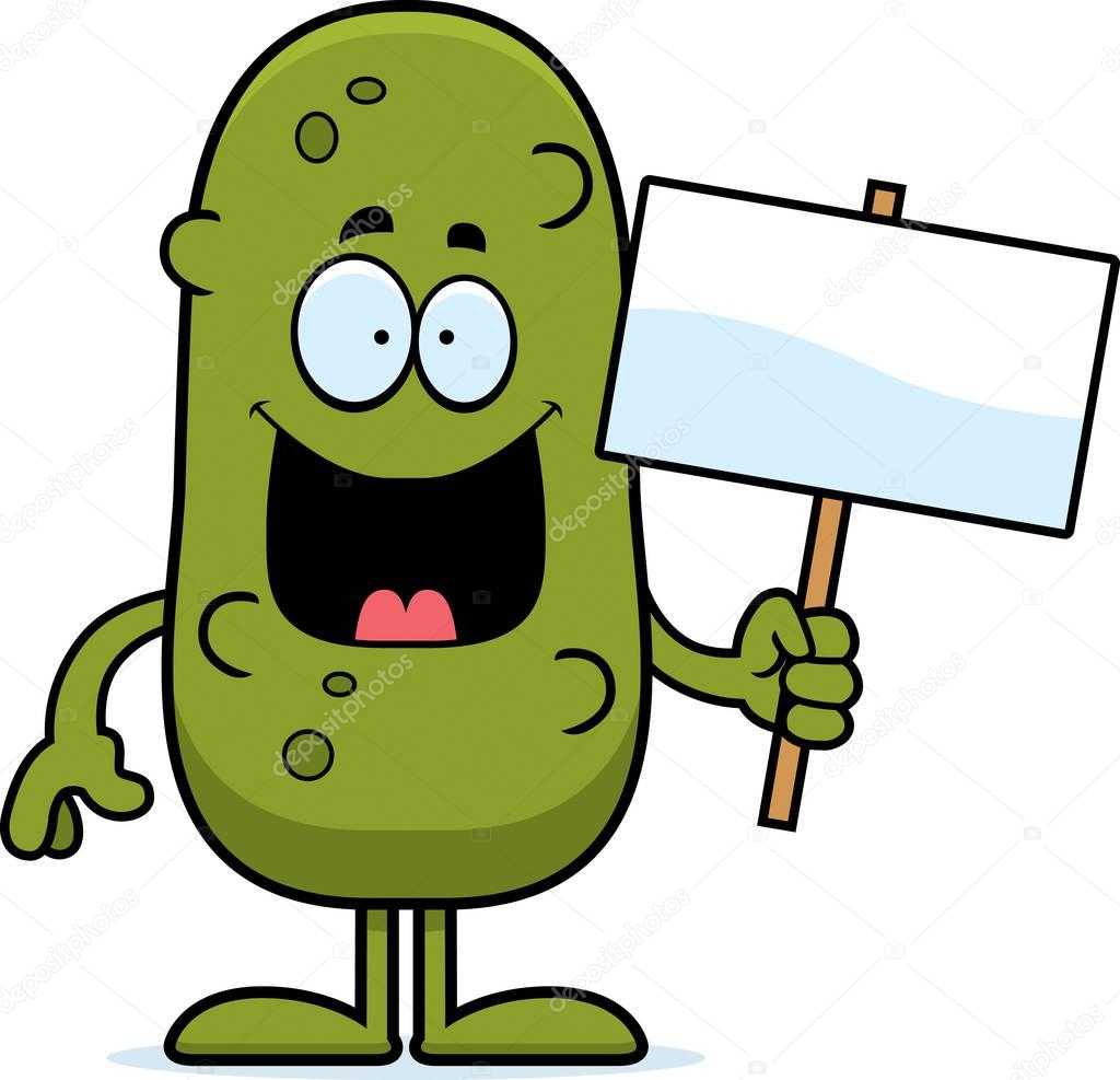 Signo de encurtido de dibujos animados 2024