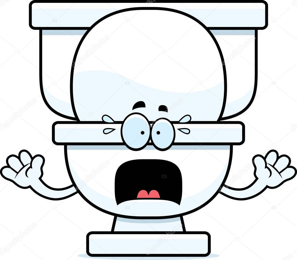 Scared Cartoon Toilet — Stock Vector © cthoman #136259988