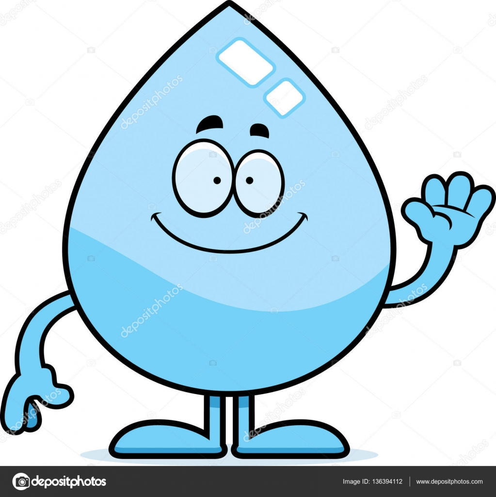 Gota de agua de dibujos animados ondeando Vector de stock por ©cthoman ...