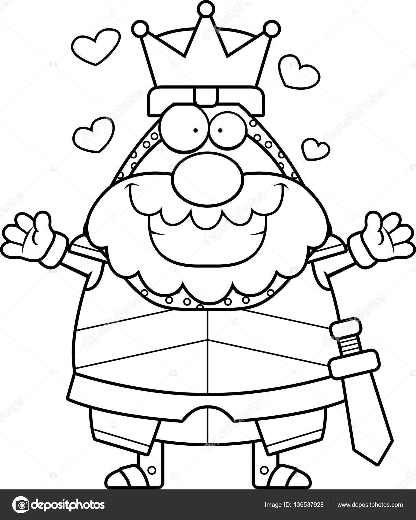 Cartoon King Hug Stock Vector Image by ©cthoman #136537928