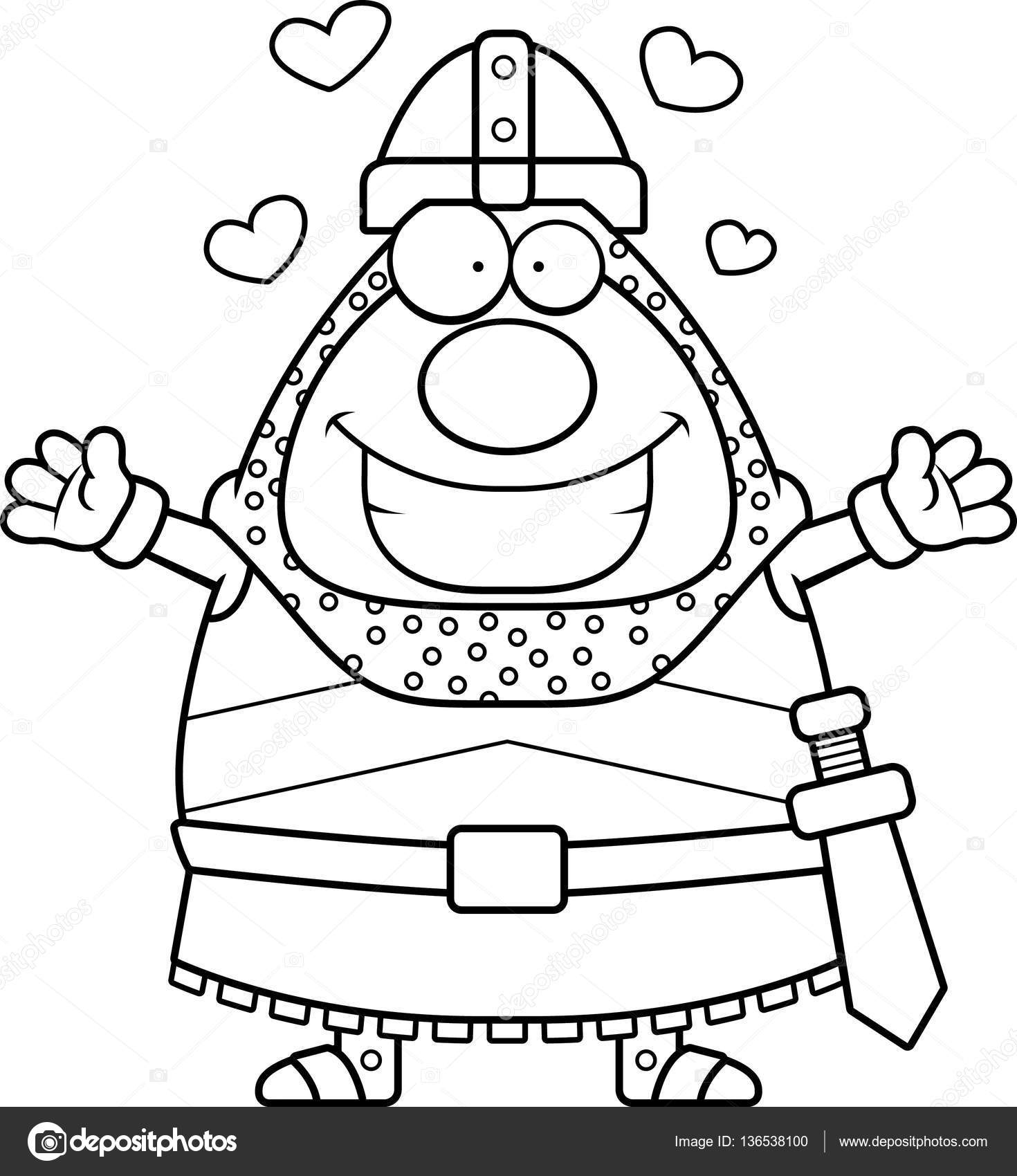 Cartoon Knight Hug Stock Vector by ©cthoman 136538100