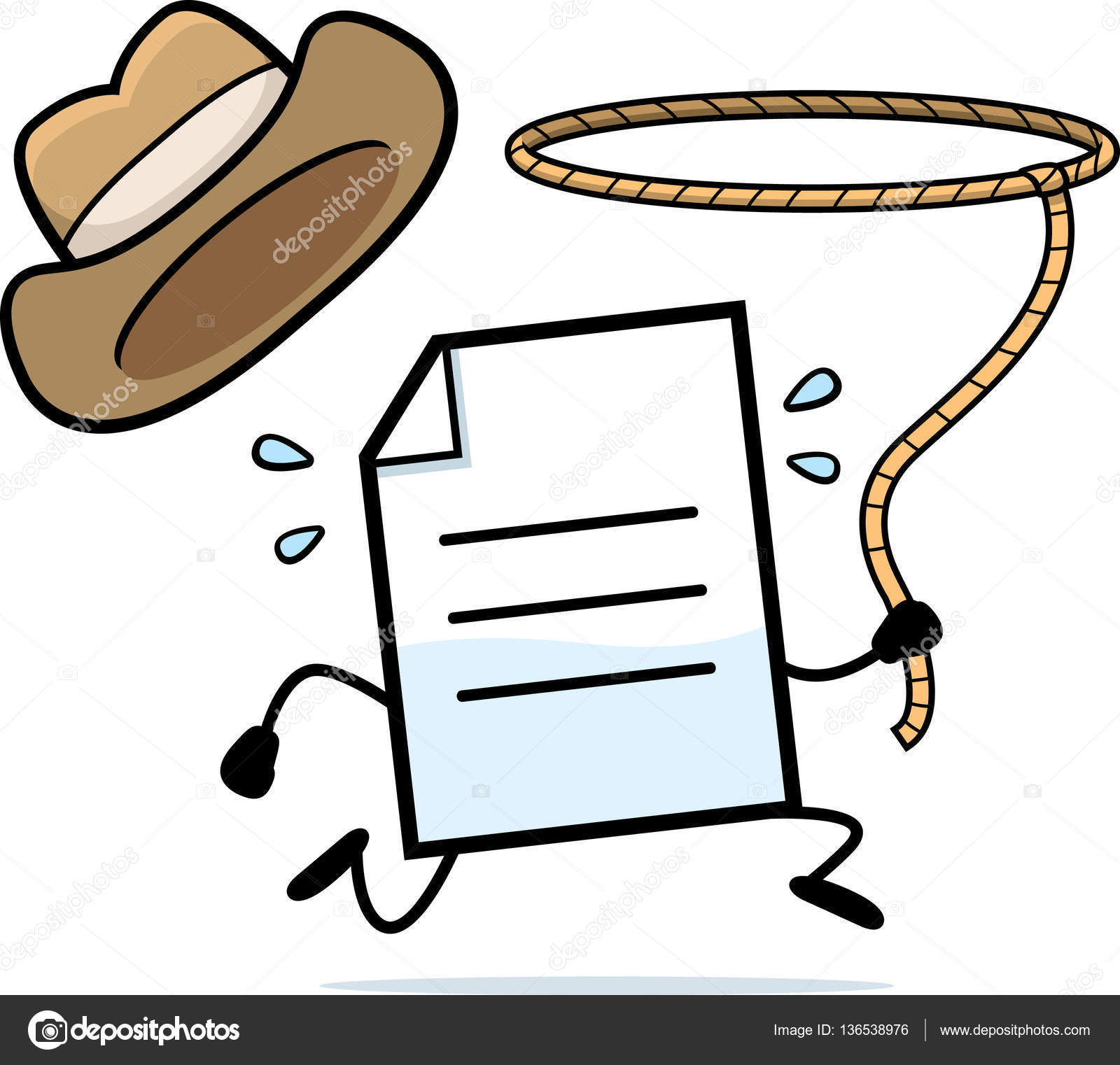 Cartoon File Wrangling Stock Vector by ©cthoman 136538976