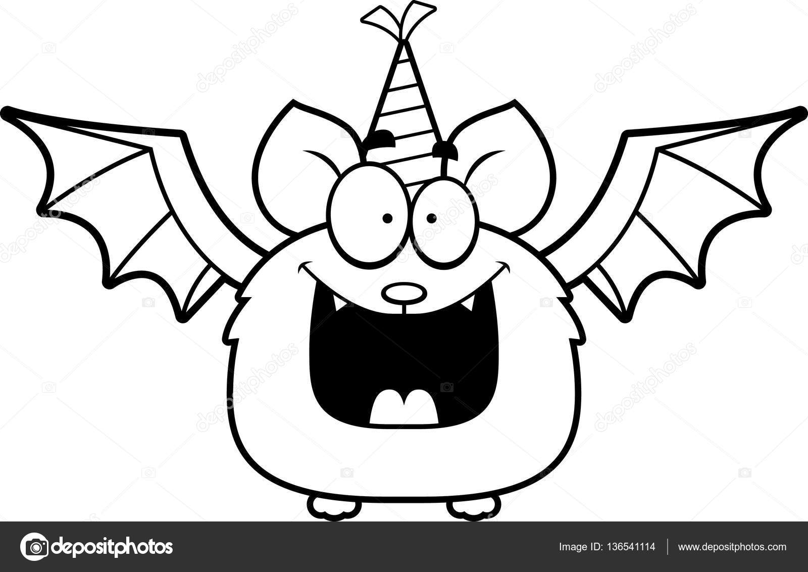 Cartoon Bat Birthday Party Stock Vector Image by ©cthoman #136541114