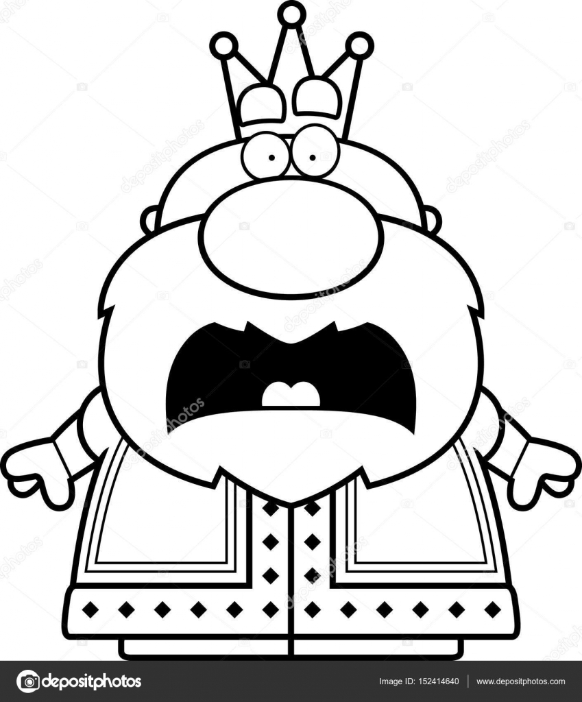 Scared Cartoon King Stock Vector by ©cthoman 152414640