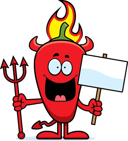 Hot Chili Pepper Devil Cartoon Character Stab — Stock Vector © aoshlick ...