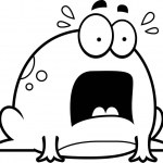 Scared cartoon frog — Stock Vector © memoangeles #27218427