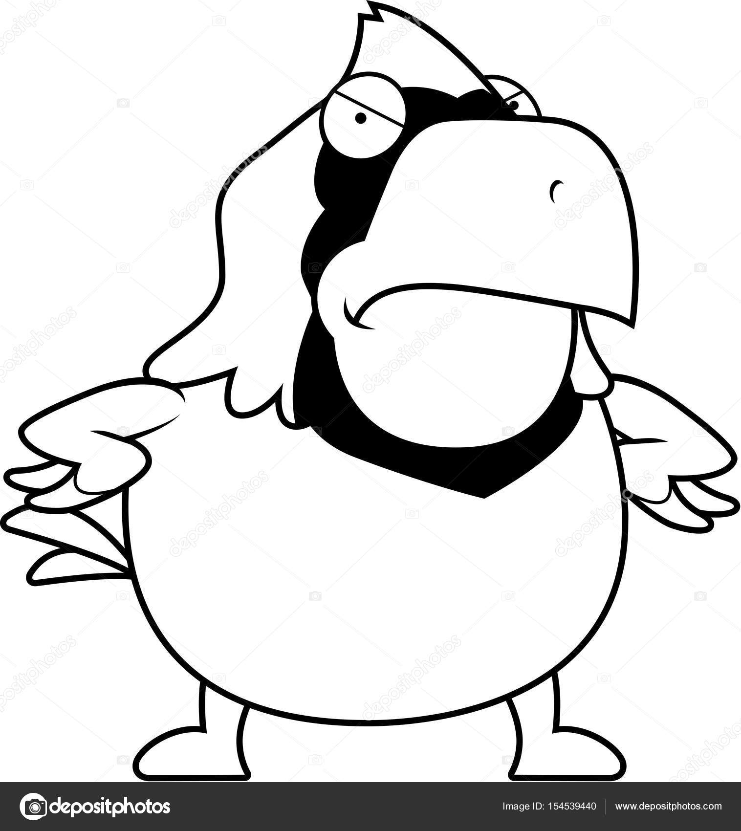 Angry Cartoon Cardinal Stock Vector Image by ©cthoman #154539440