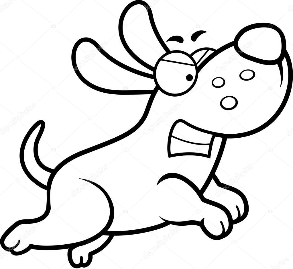Perro enojado para dibujar | perro enojado de dibujos animados — Vector ...