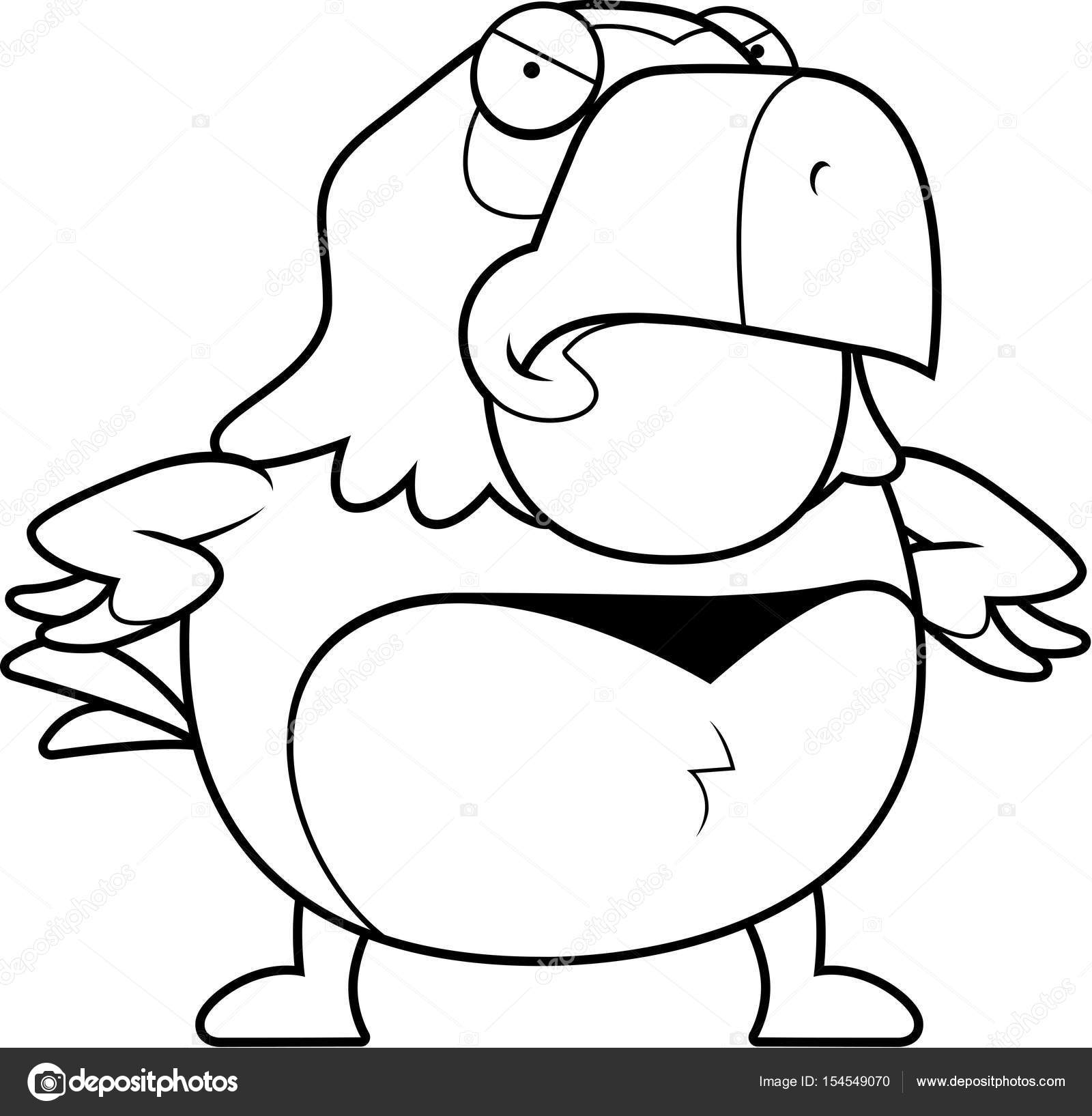 Angry Cartoon Parrot — Stock Vector © cthoman #154549070