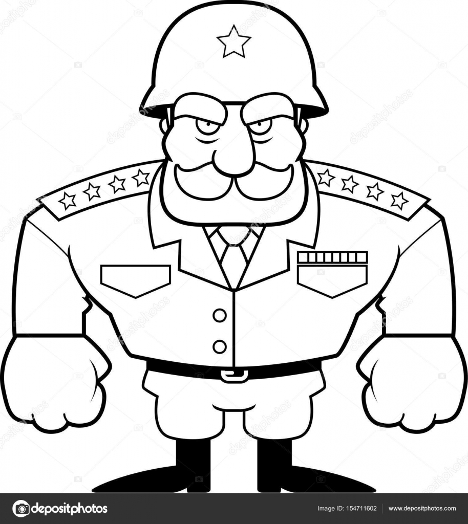 Army General Cartoon