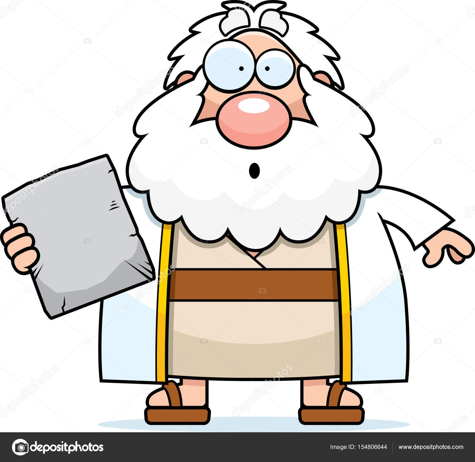 Sorprendido de dibujos animados Moisés Vector de stock por ©cthoman ...
