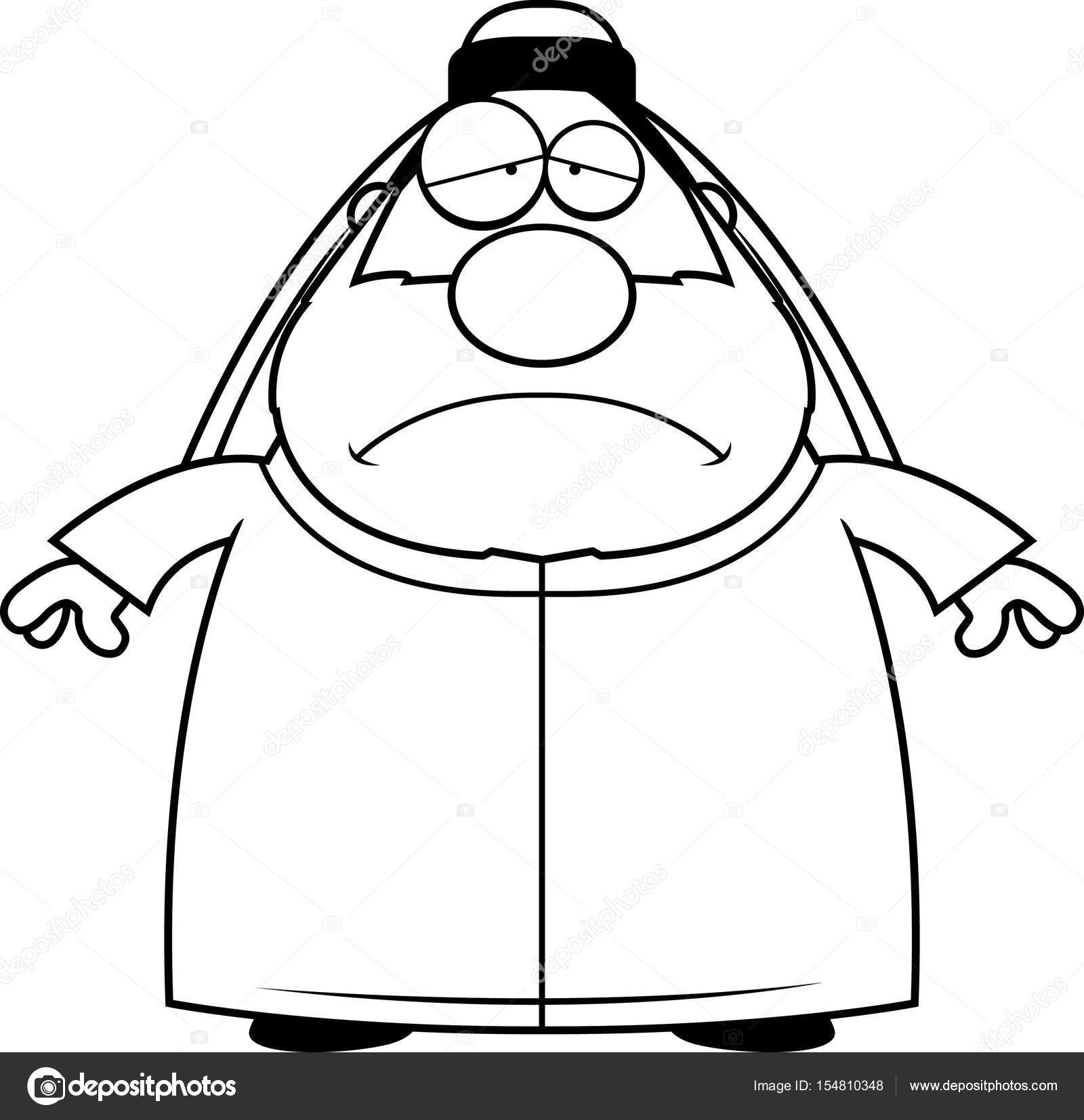 Sad Cartoon Sheikh Stock Vector by ©cthoman 154810348