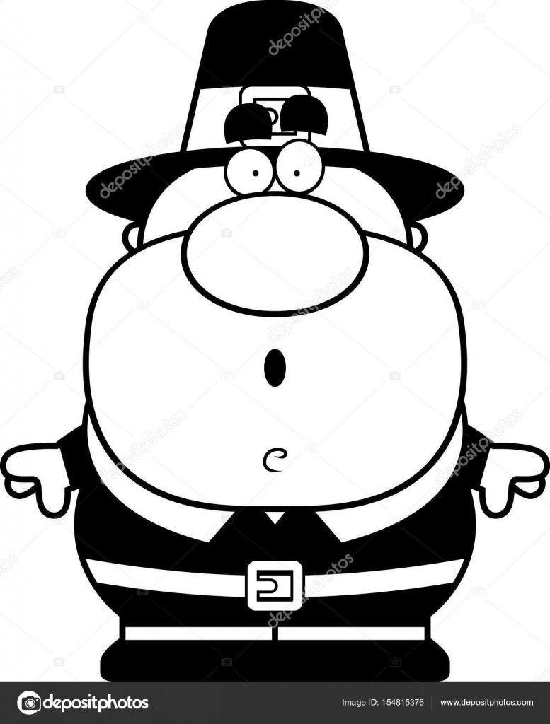 Surprised Cartoon Pilgrim Stock Vector Image by ©cthoman #154815376