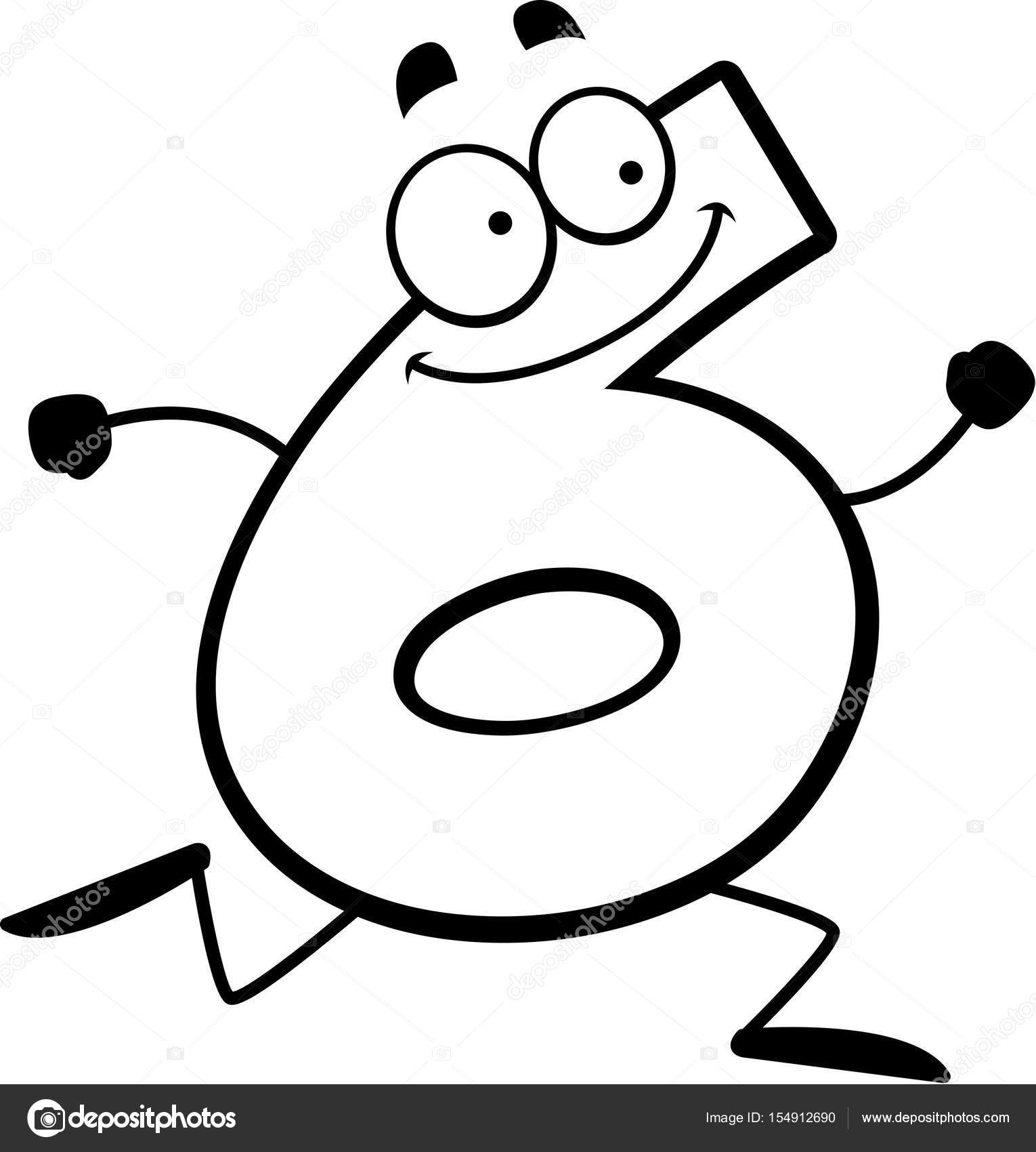 Cartoon Six Running Stock Vector Image by ©cthoman #154912690