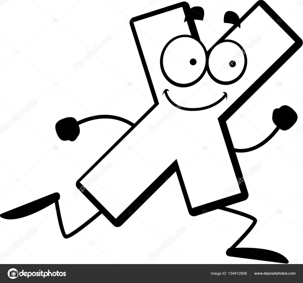 Dibujos animados X Correr Vector de stock por ©cthoman 154912906