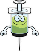 syringe clip art cartoon illustration — Stock Vector © izakowski #29827301