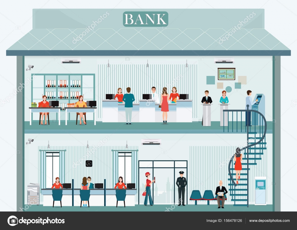 Bank Counter Vector