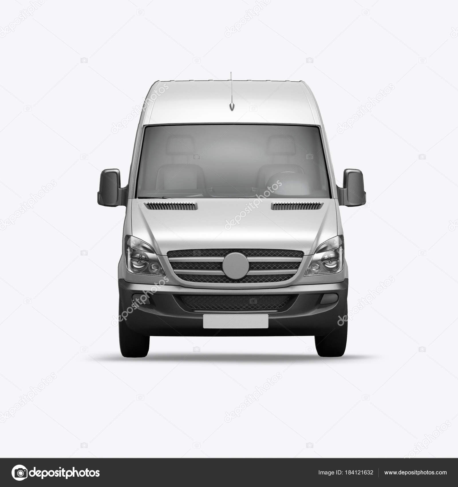 3D render van on a white background Stock Photo by ©davstudio 184121632
