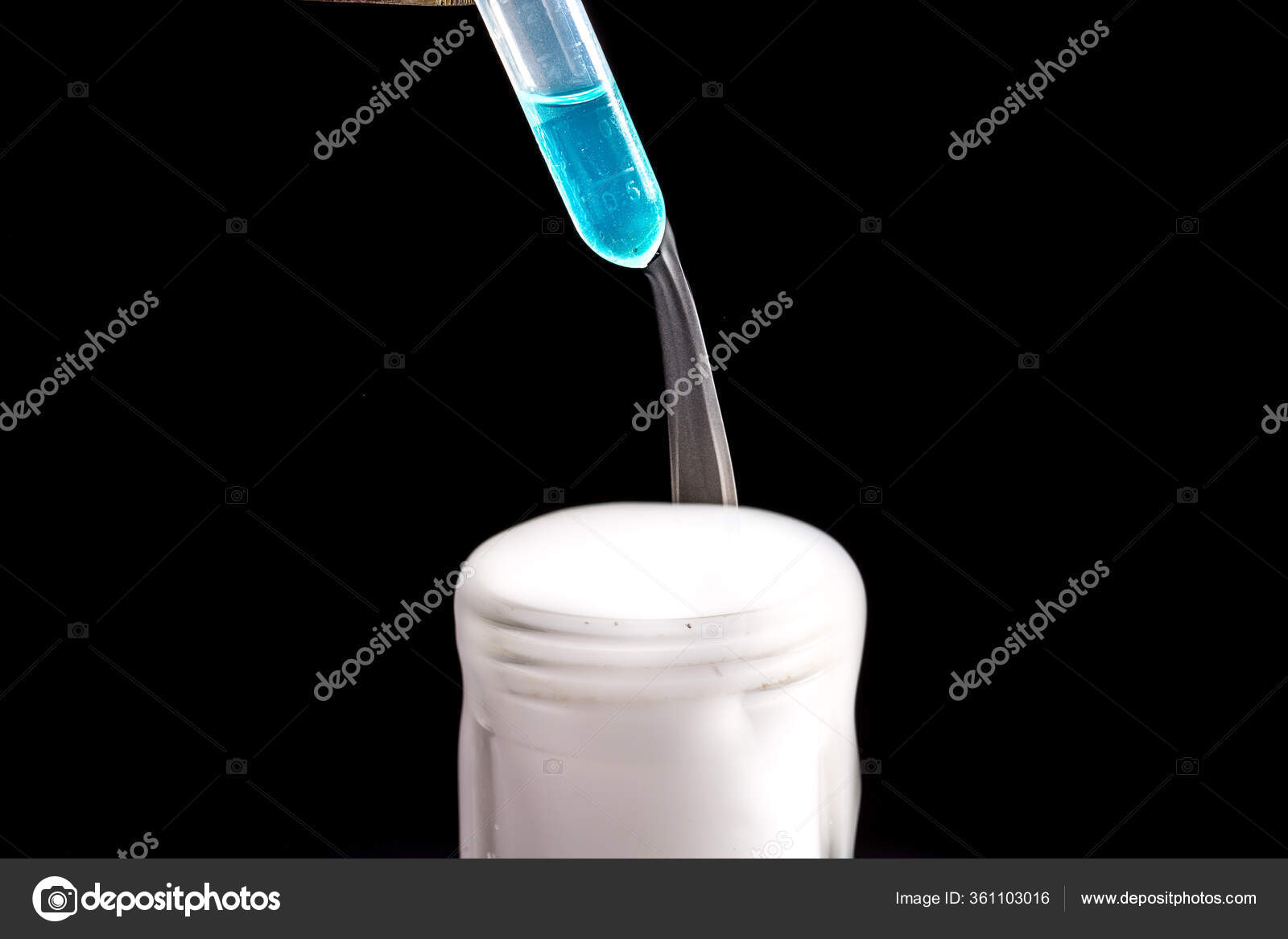 Blue Test Tube Liquid Nitrogen Stock Photo by ©sruilk 361103016