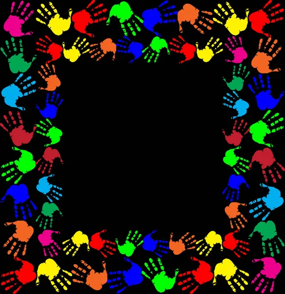 Handprint Clipart Border