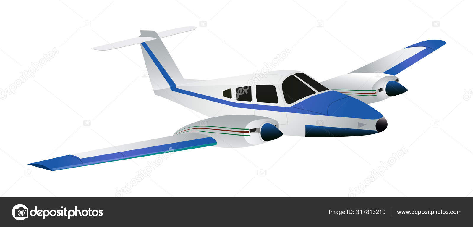 Cute cartoon jet isolated on a white background. Vector illustration ...