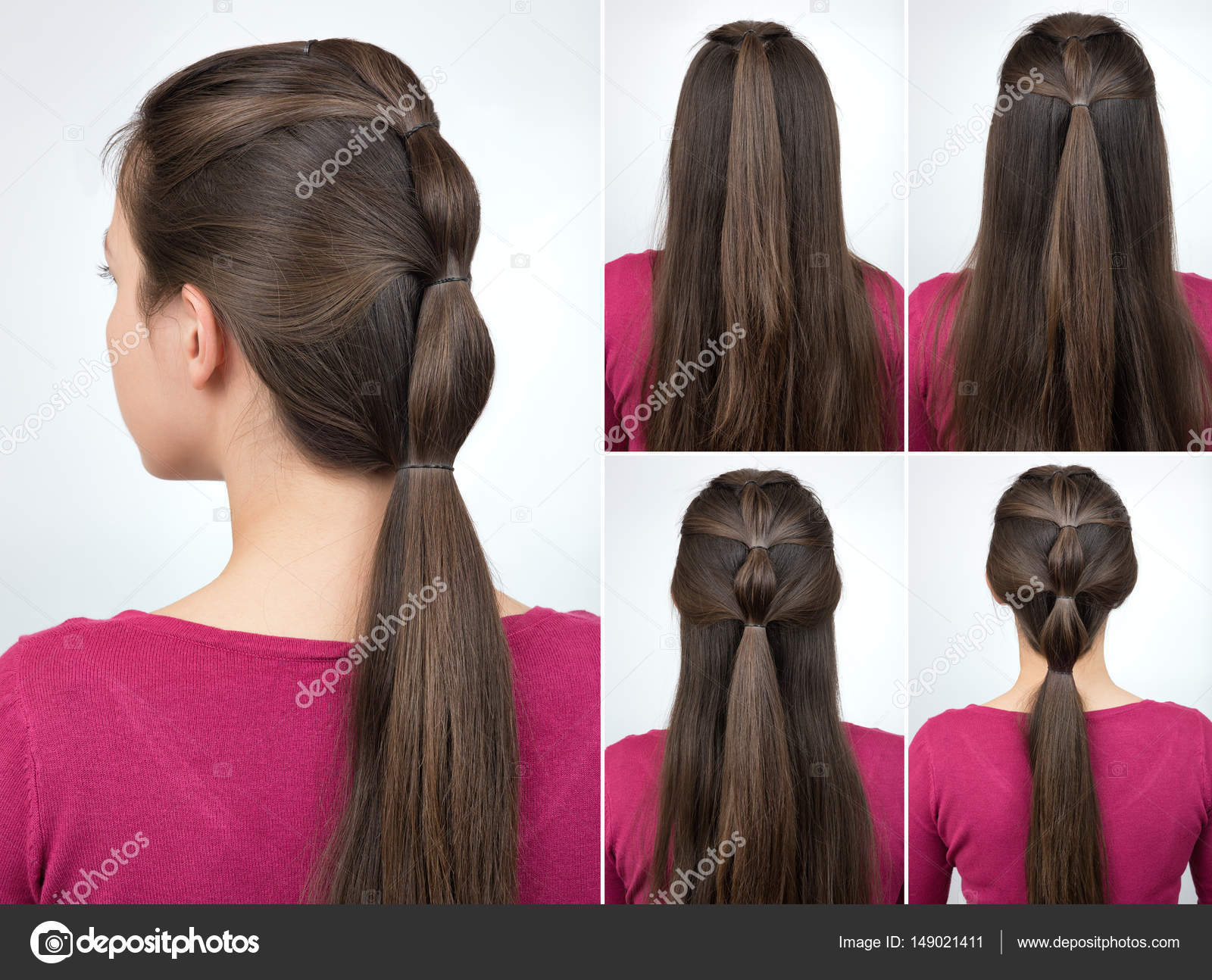 Simple Hairstyle Tutorial Step By Step Pictures