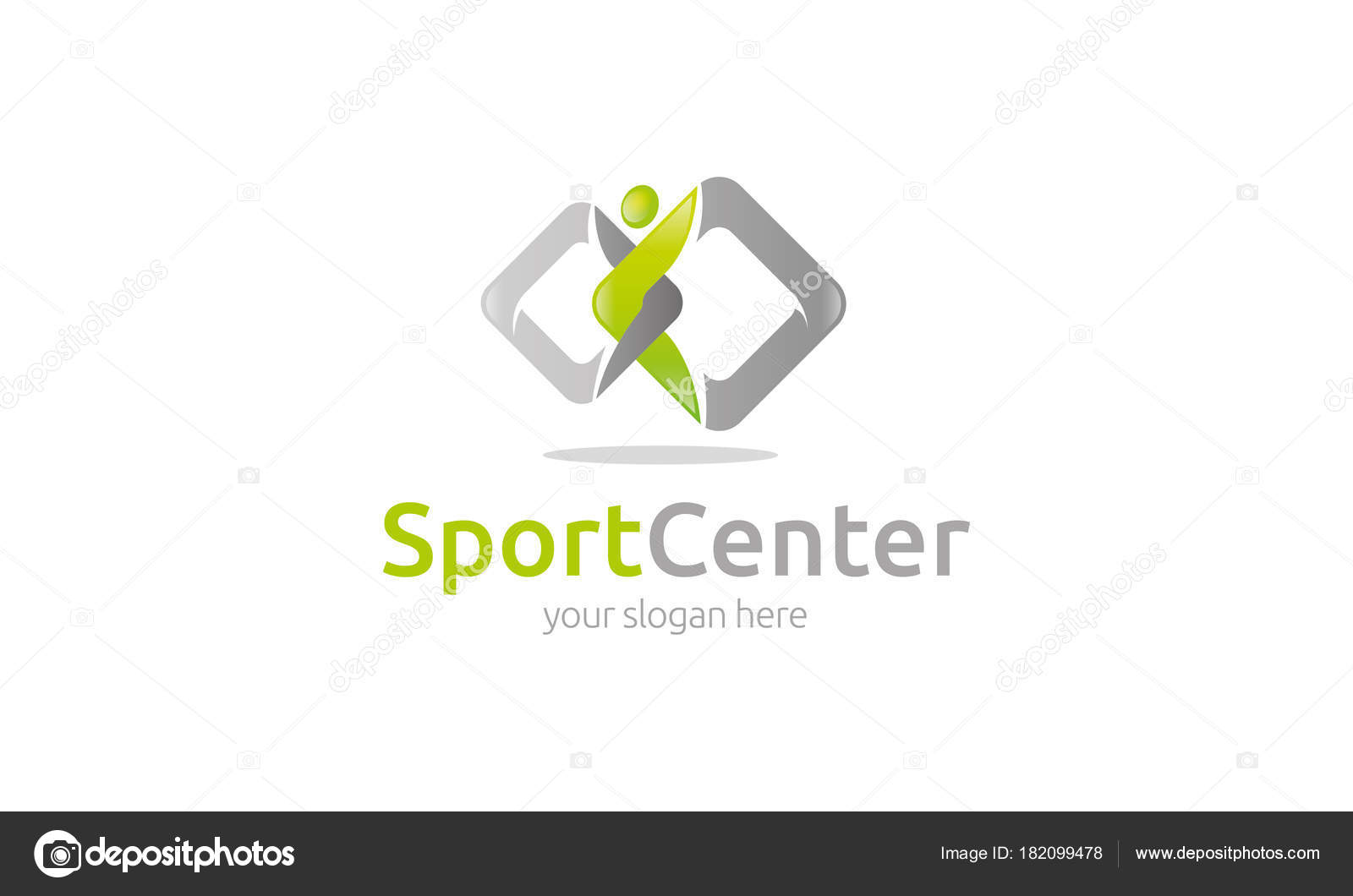 Sport Center Logo Template Stock Vector Image by ©ft-studio #182099478