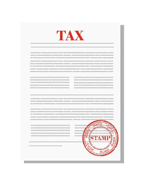 Tax Form White Background Stock Vector Image by ©Olga_larionova_11 ...