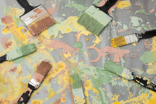 talent, handcraft, drawing concept. there is colorful background ...