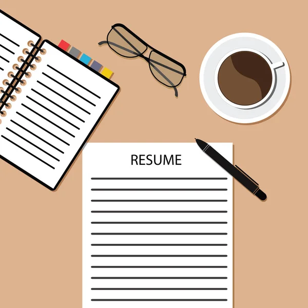Resume writing Vector Art Stock Images | Depositphotos