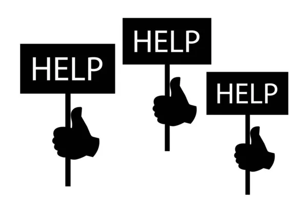 Cartoon Holding Blank Sign Character Vector Illustration Stock Vector ...