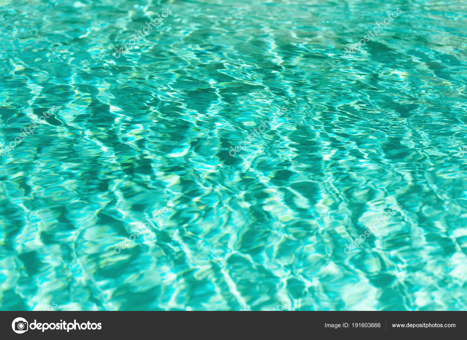Close up abstract water texture. Turquoise swimming pool water ...