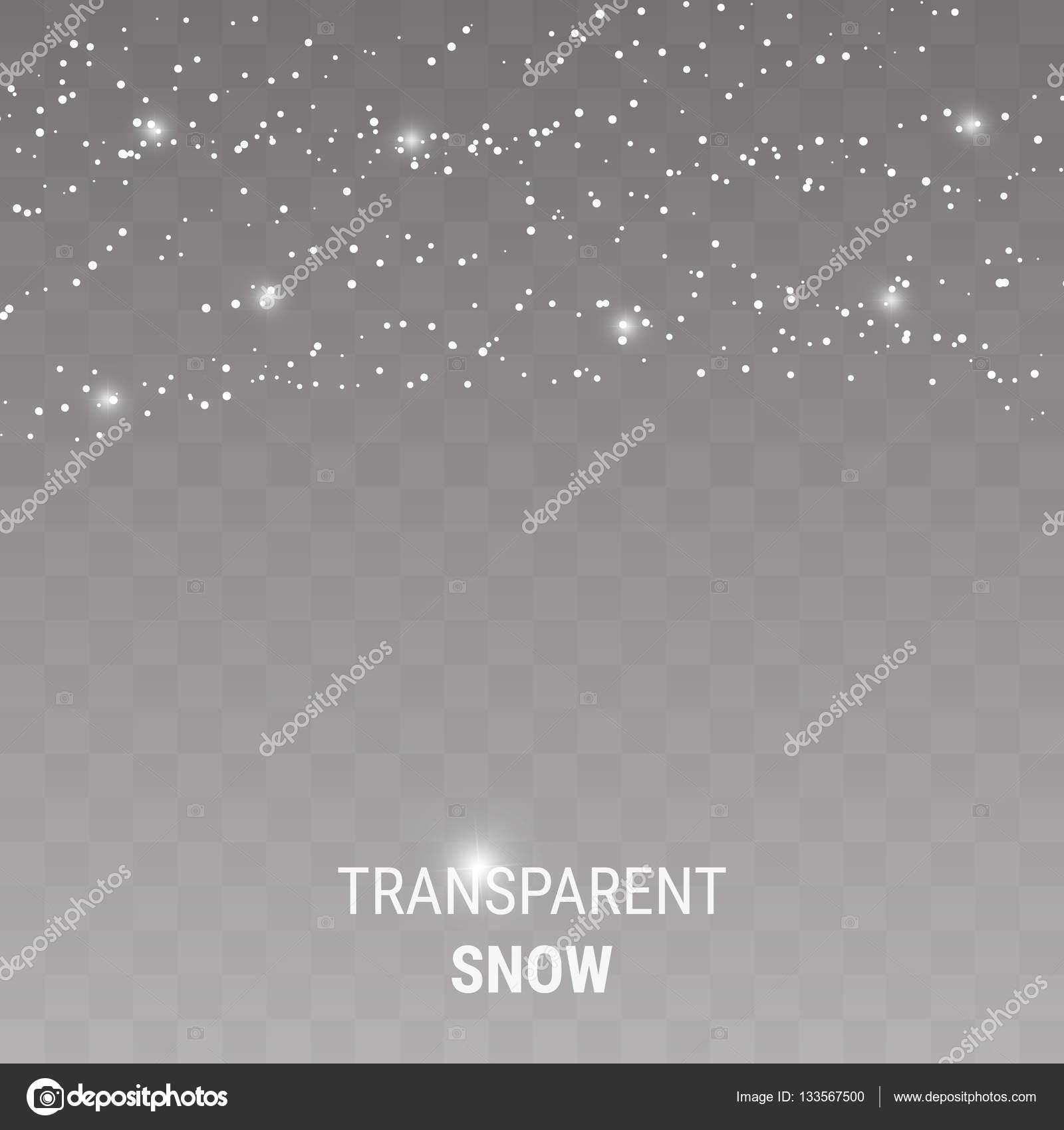 Snow on a transparent background Stock Vector by ©MaksymChechel 133567500