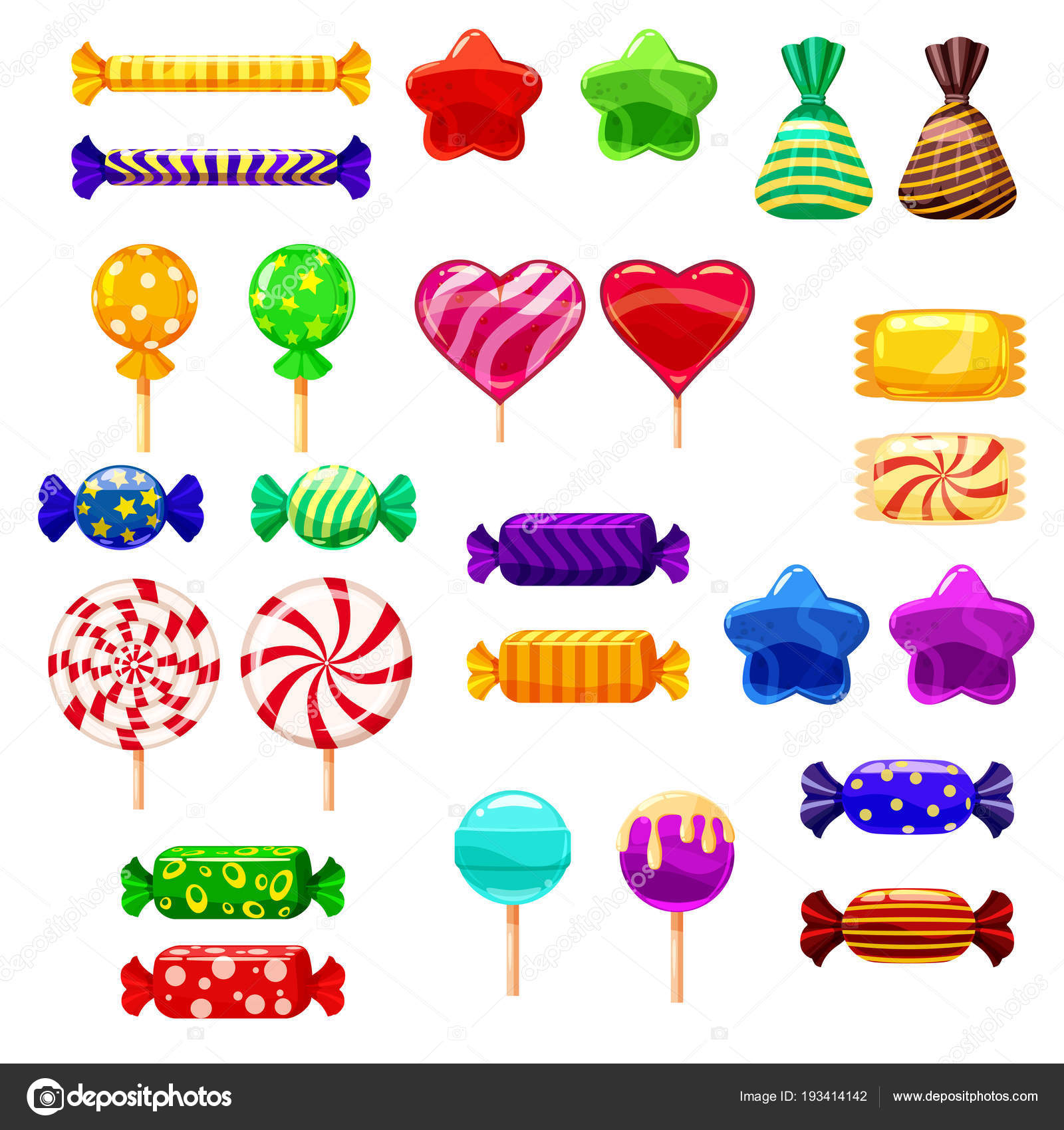 Cartoon Candy Lollipop