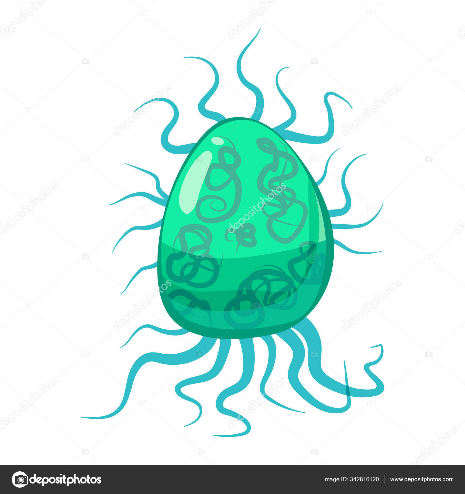 Bacteria germs microorganisms disease-causing objects pandemic microbes ...