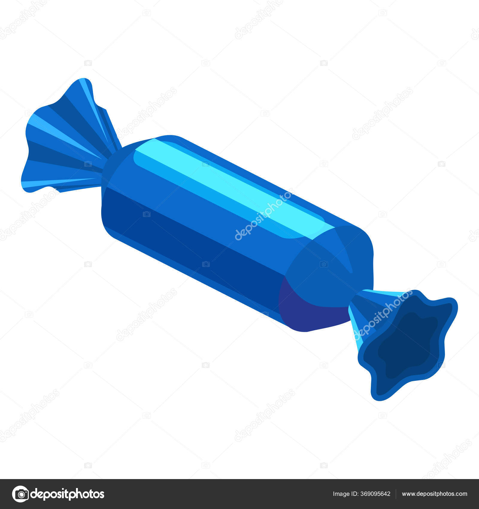 Candy wrapped isometric sweet food. Vector isolated on white background ...