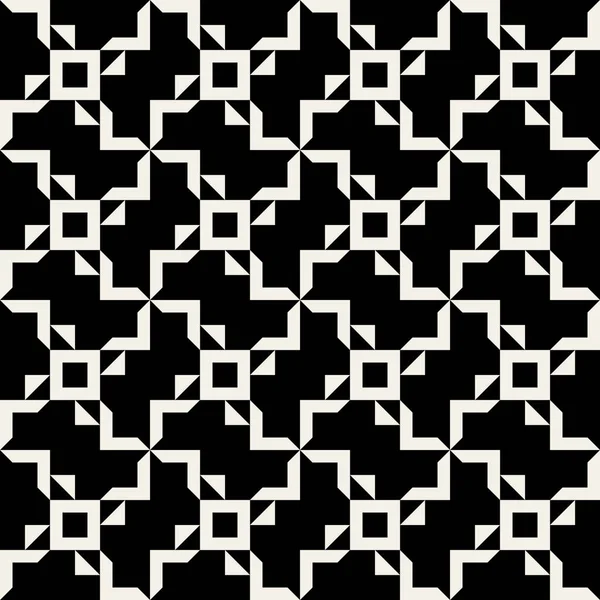 Vector Seamless Black White Geometric Square Tiling Pattern - Stock ...