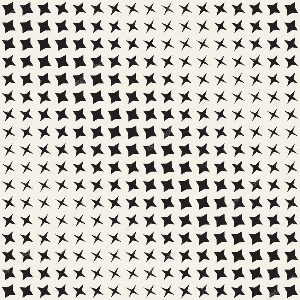 Patrón geométrico de formas de estrella sin costura. Efecto de ...