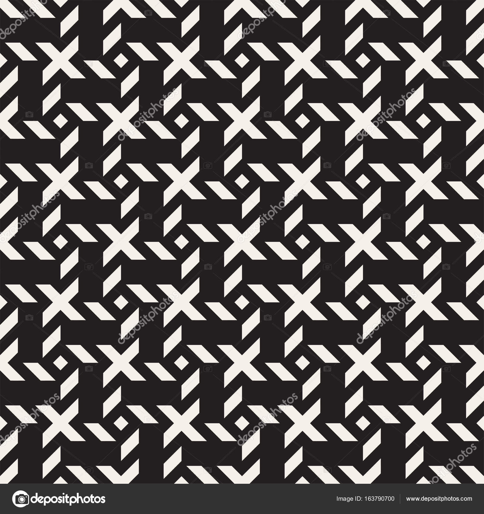 Crosshatch vector seamless geometric pattern. Crossed graphic ...