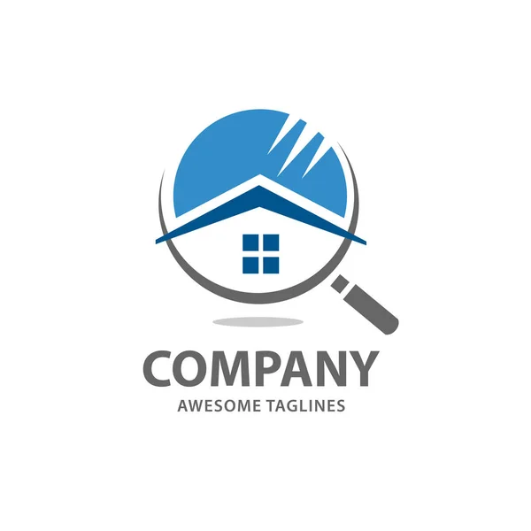 Vector: search logo | House search logo vector — Stock Vector ...