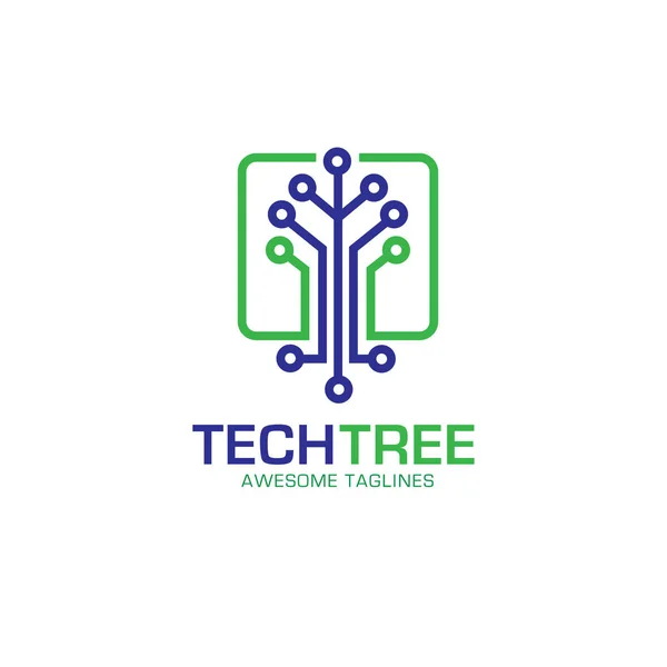 Tech tree logo concept Stock Vector Image by ©krustovin #145090919