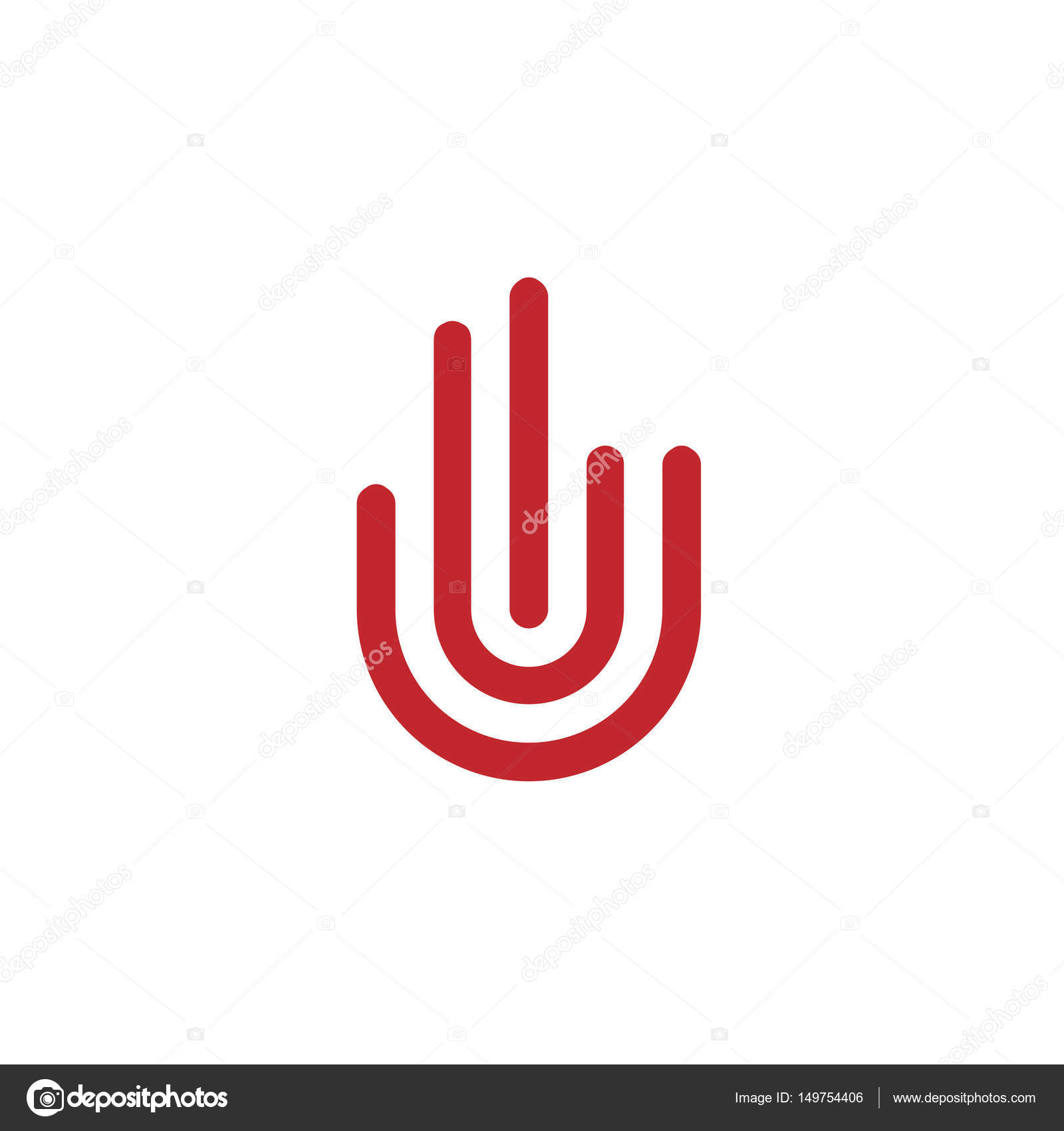 Hand symbol and finger signs logo — Stock Vector © krustovin #149754406