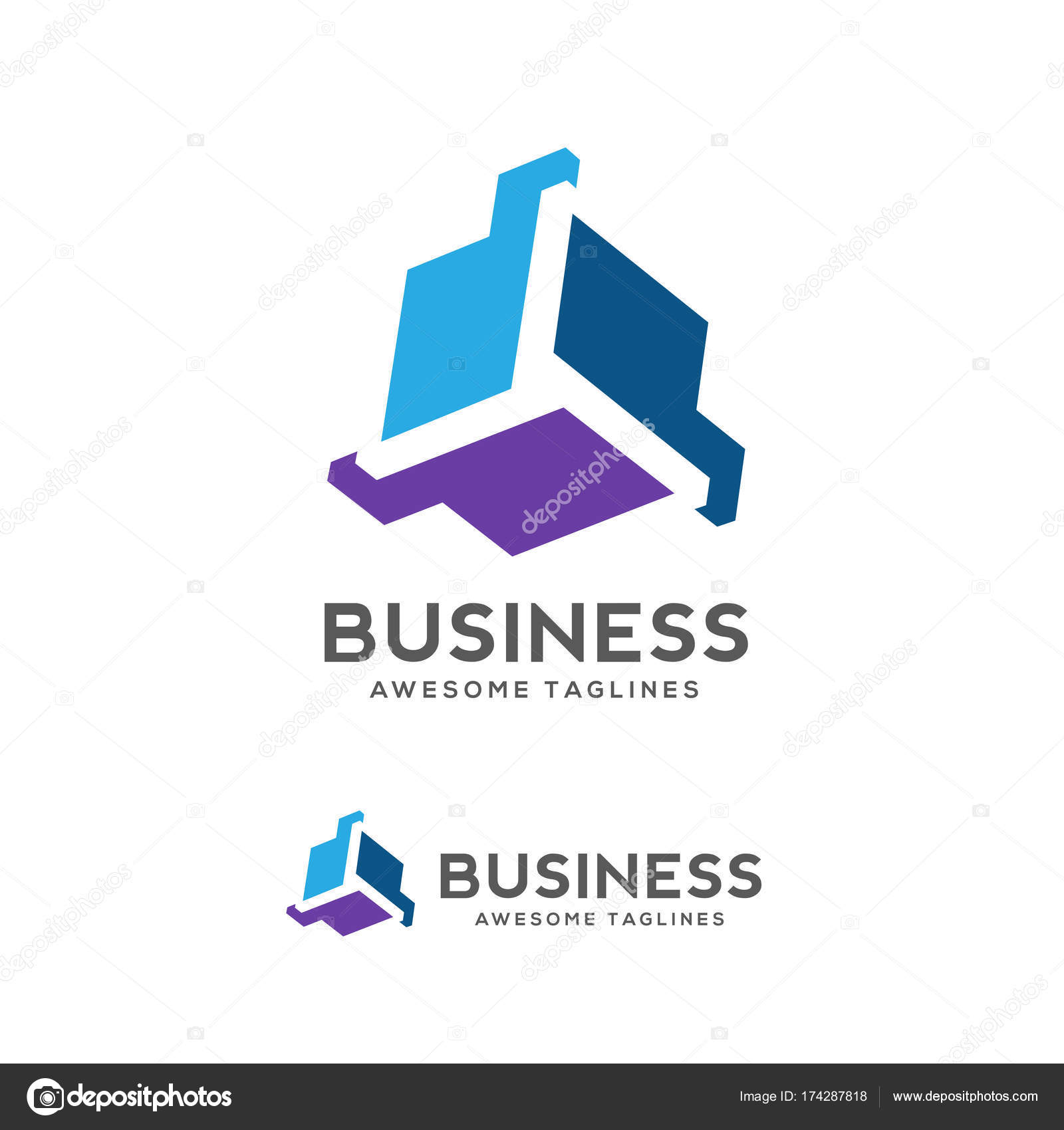 Shapes art abstract logo Stock Vector by ©krustovin 174287818