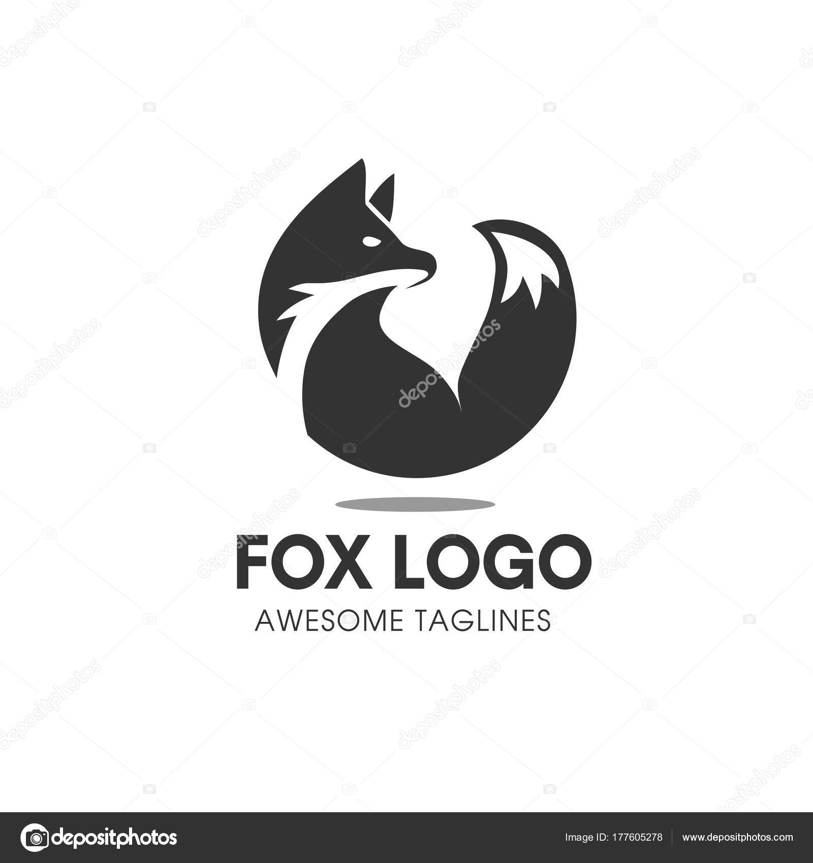 Fox Circle Vector Symbol Fox Sign Logo Template Creative Fox Stock ...
