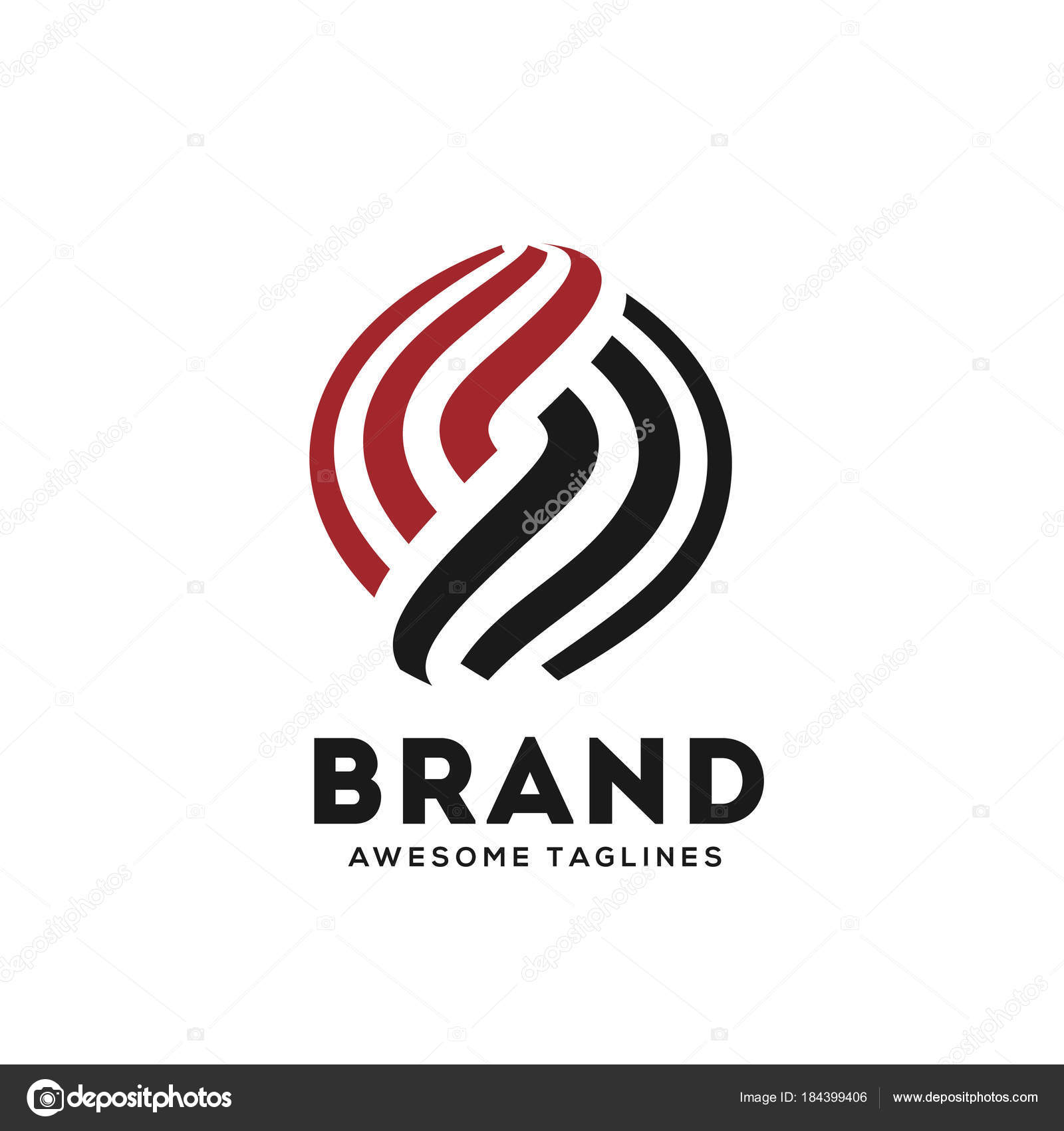 Letter Circle Strips Logo Design Template Elements Logo Initial Letter ...