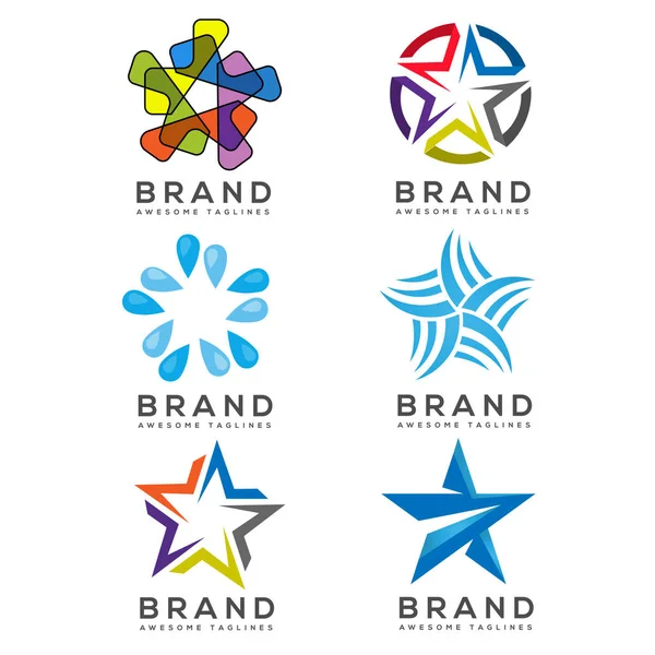 Creative and colorful loop logos to inspire — Stock Vector ...