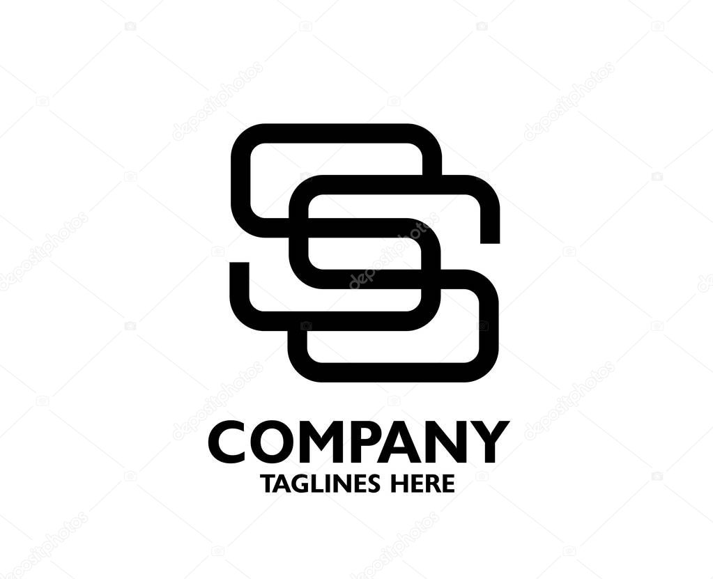 Letra Ss icono del logotipo elementos de plantilla de diseño. Logo ...