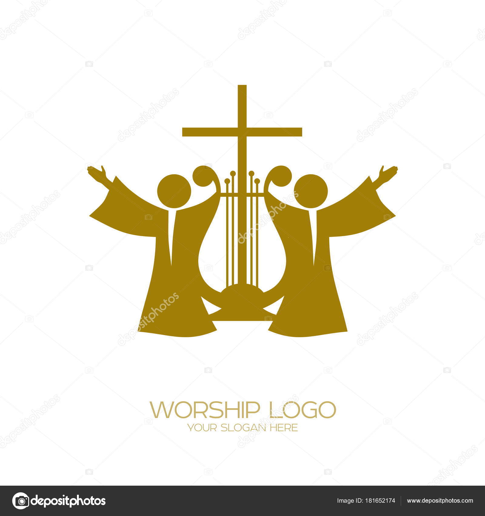 Music Logo Christian Symbols Believers Jesus Sing Song Glorification ...