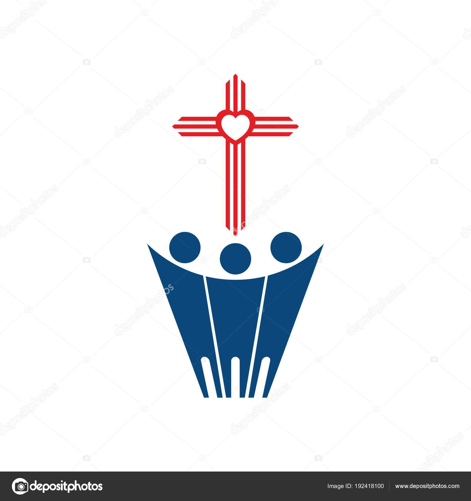 Church Logo Unity Christ Stock Vector by ©biblebox 192418100